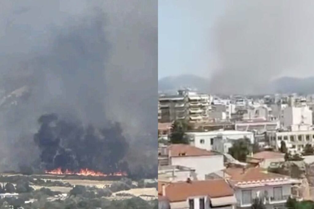 Νέα μεγάλη φωτιά τώρα δίπλα από σπίτια – Ήχησε το 112 – «Παραμείνετε σε ετοιμότητα» | 12vima